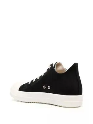 Rick Owens Lace-up Low-top Sneakers - Black