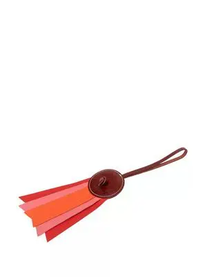 Hermès 2000-2026 Hunter Cowhide And Milo Lambskin Paddock Flot Ribbon Bag Charm Key Chain - Red