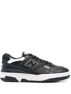 NEW BALANCE Leather Lace-up Logo Patch Sneakers