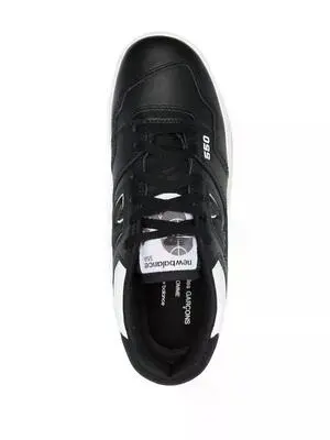 NEW BALANCE Leather Lace-up Logo Patch Sneakers