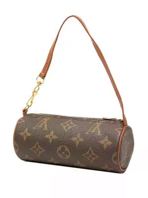 LOUIS VUITTON 2010-2026 Monogram Papillon Pochette Handbag - Brown
