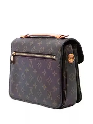 LOUIS VUITTON 2020 Monogram Pochette Metis Satchel - Brown