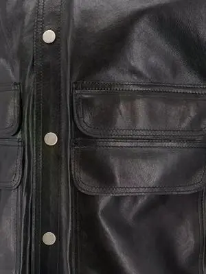 DFOUR Flap-pocket Leather Jacket