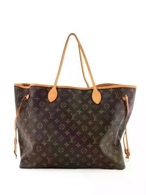 LOUIS VUITTON Neverfull Monogram Canvas Gm Tote Bag - Brown