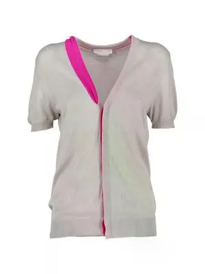 Alexander McQueen Lightweight Short-sleeve Cardigan - Grey