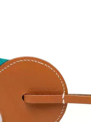 Hermès 2001-2010 Hunter Cowhide And Milo Lambskin Paddock Flot Ribbon Bag Charm Key Chain