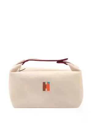 Hermès 2020-2026 Large Toile Bride A Brac H Pavillon Case Vanity Bag - Brown