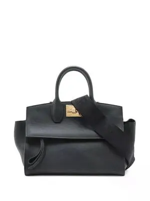 FERRAGAMO 2010-2026 Leather Studio Satchel - Black