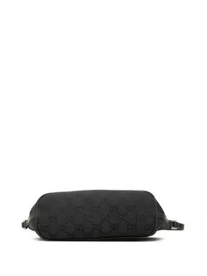 Gucci 2000-2015 Gg Canvas Boat Shoulder Bag - Black