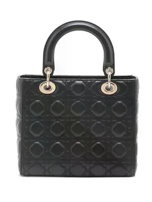 Dior 2000-2026 Medium Lambskin Cannage Lady Satchel