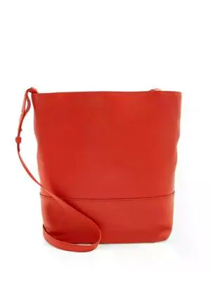 Bottega Veneta Nappa Leather Bucket Bag - Red