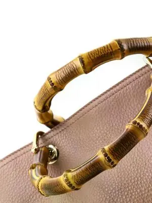 Gucci Bamboo Shopper Leather Medium Tote Bag