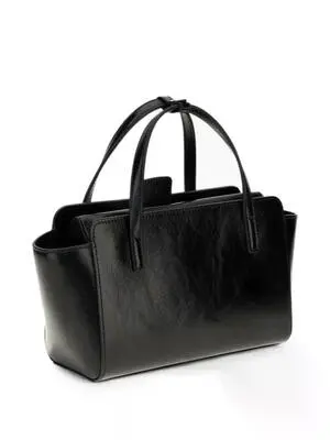 HIDESINS Small Flap Tote Bag - Black