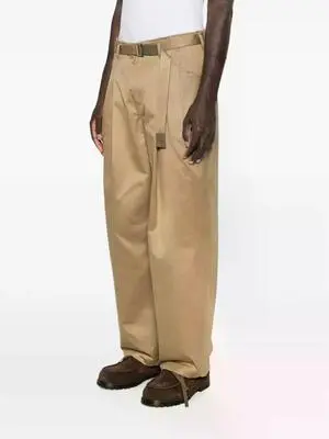 Sacai Belted Pleated Trousers
