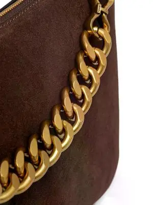 TWINSET Chain-link Suede Tote Bag
