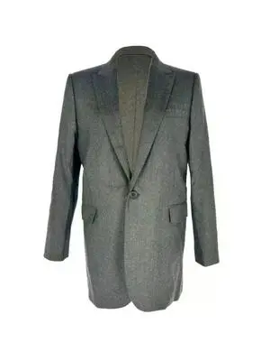Celine Single-breasted Structured Blazer - Grey