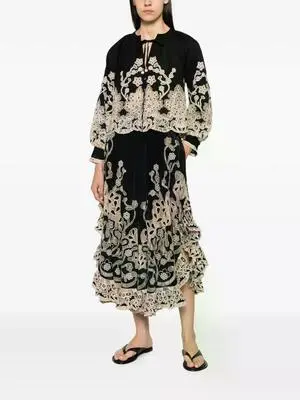 Sea Gracelyn Lace-trimmed Trousers - Black