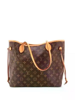 LOUIS VUITTON Monogram Canvas Mm Tote Bag - Brown