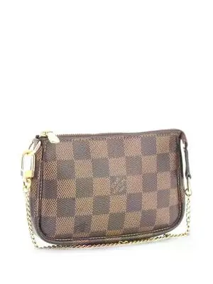LOUIS VUITTON Pochette Accessories Damier Mini Clutch Bag