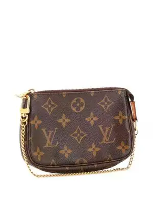LOUIS VUITTON Monogram Canvas Pochette Accessoires Clutch Bag