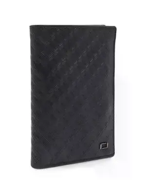 LANCEL Leon Monogram-embossed Leather Wallet
