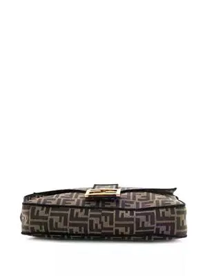 Fendi Baguette Nm Zucca Canvas Shoulder Bag