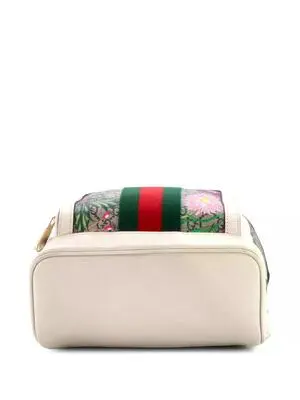 Gucci Ophidia Flora Gg Coated Canvas And Leather Small Backpack
