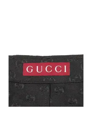 Gucci Logo Pattern Denim Shorts