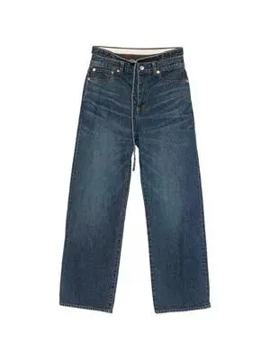 Sacai Layered Waist Belted Jeans