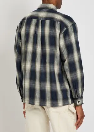 Carhartt Work In Progress Plaid Logo-appliqué Woven Shirt