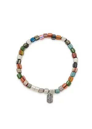Paul Smith Striped Beaded Bracelet - Multicoloured 1