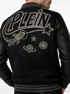 Philipp Plein Embellished Space Varsity Jacket