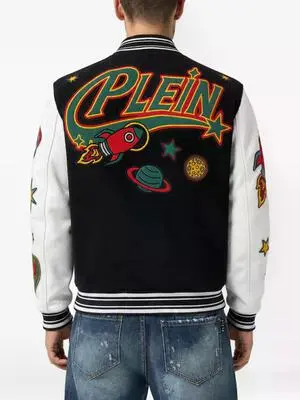 Philipp Plein College Patch-detail Bomber Jacket