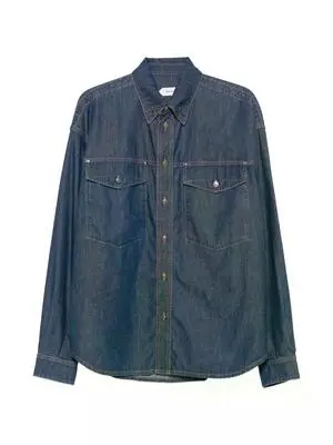 Versace Logo-embroidered Shirt - Blue