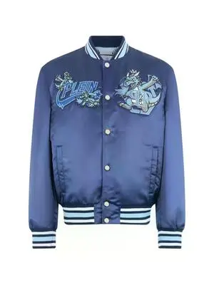 Philipp Plein Embellished Bomber Jacket - Blue