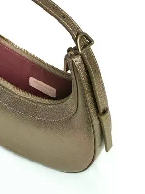 COCCINELLE Mini Whisper Metallic Leather Tote Bag