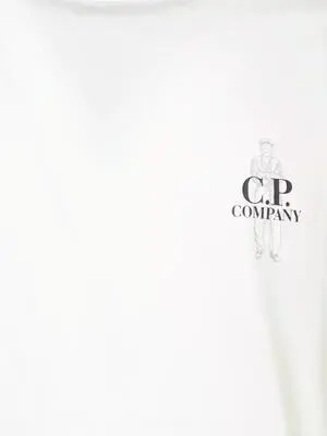 C.P. COMPANY Logo-print T-shirt - White