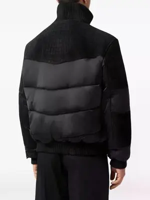 Philipp Plein Crocodile-effect Panelled Puffer Jacket