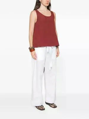 MOUTAKI Scoop-neck Sleeveless Blouse