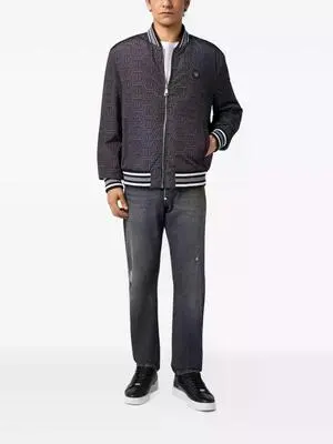 Philipp Plein Monogram-print Bomber Jacket