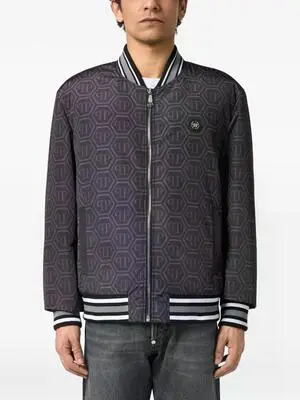 Philipp Plein Monogram-print Bomber Jacket