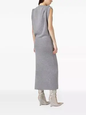 Giuseppe Di Morabito Embellished Knitted Midi Dress