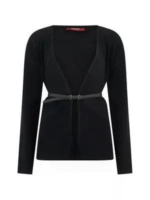 Max Mara Belted Open-front Cardigan