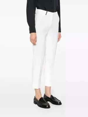 Peserico Cropped Slim-fit Trousers