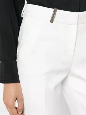 Peserico Cropped Slim-fit Trousers