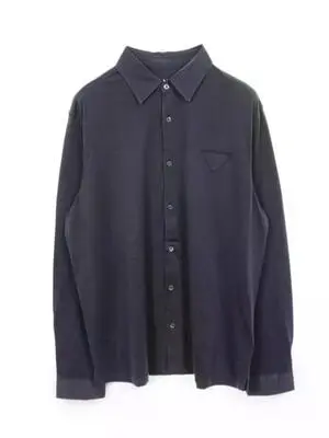 Prada 2020s Logo-detail Cotton Shirt
