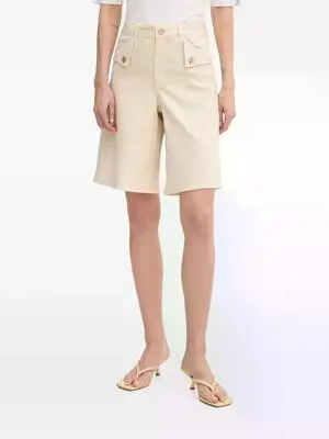 Joseph Ribkoff Button-detail Pocket-patch Shorts - Neutrals