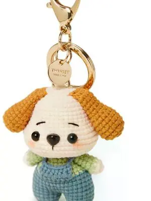 TWINSET Crochet Dog Keyring