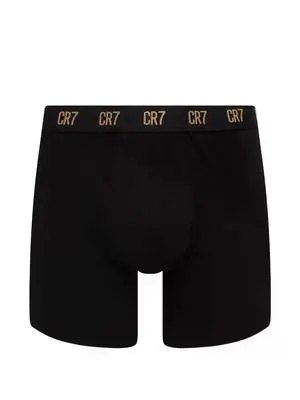 CR7 CRISTIANO RONALDO Logo-waistband Boxer Briefs - Black