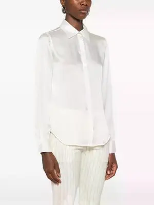 DONDUP Satin-finish Long-sleeved Shirt